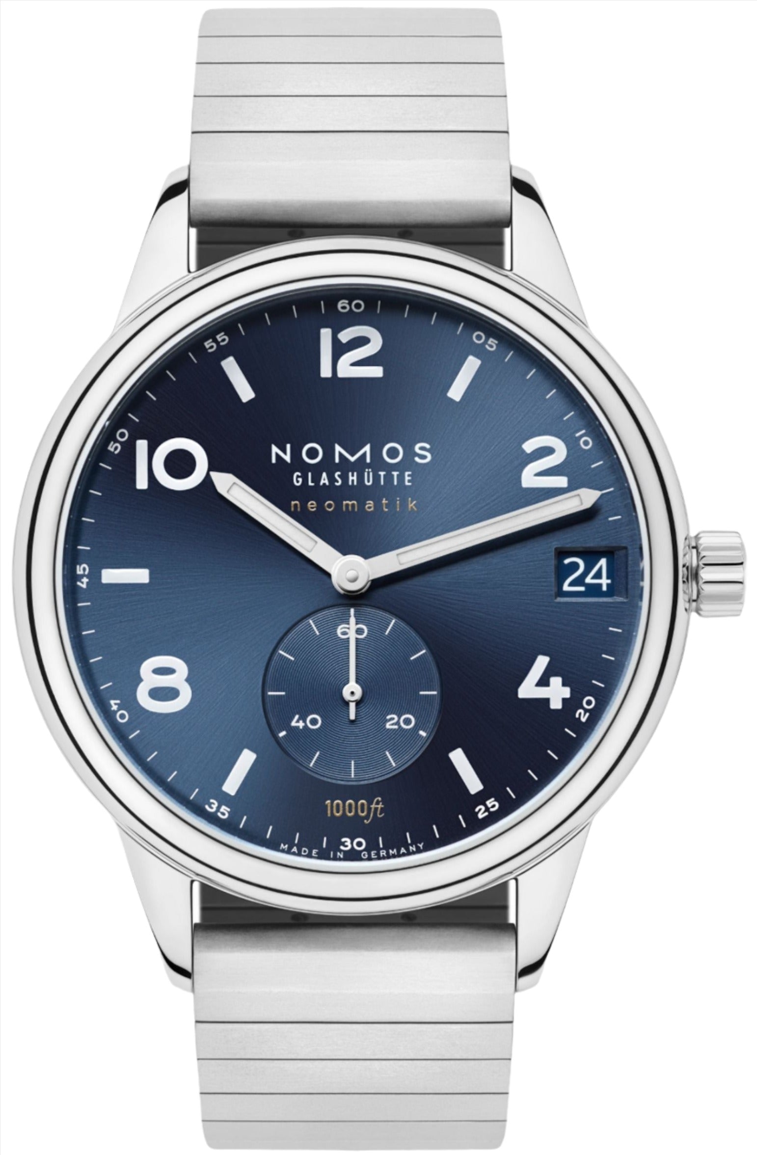 Nomos Glashutte Club Sport Neomatik 42 Date Blue Sport Sapphire Crystal ...