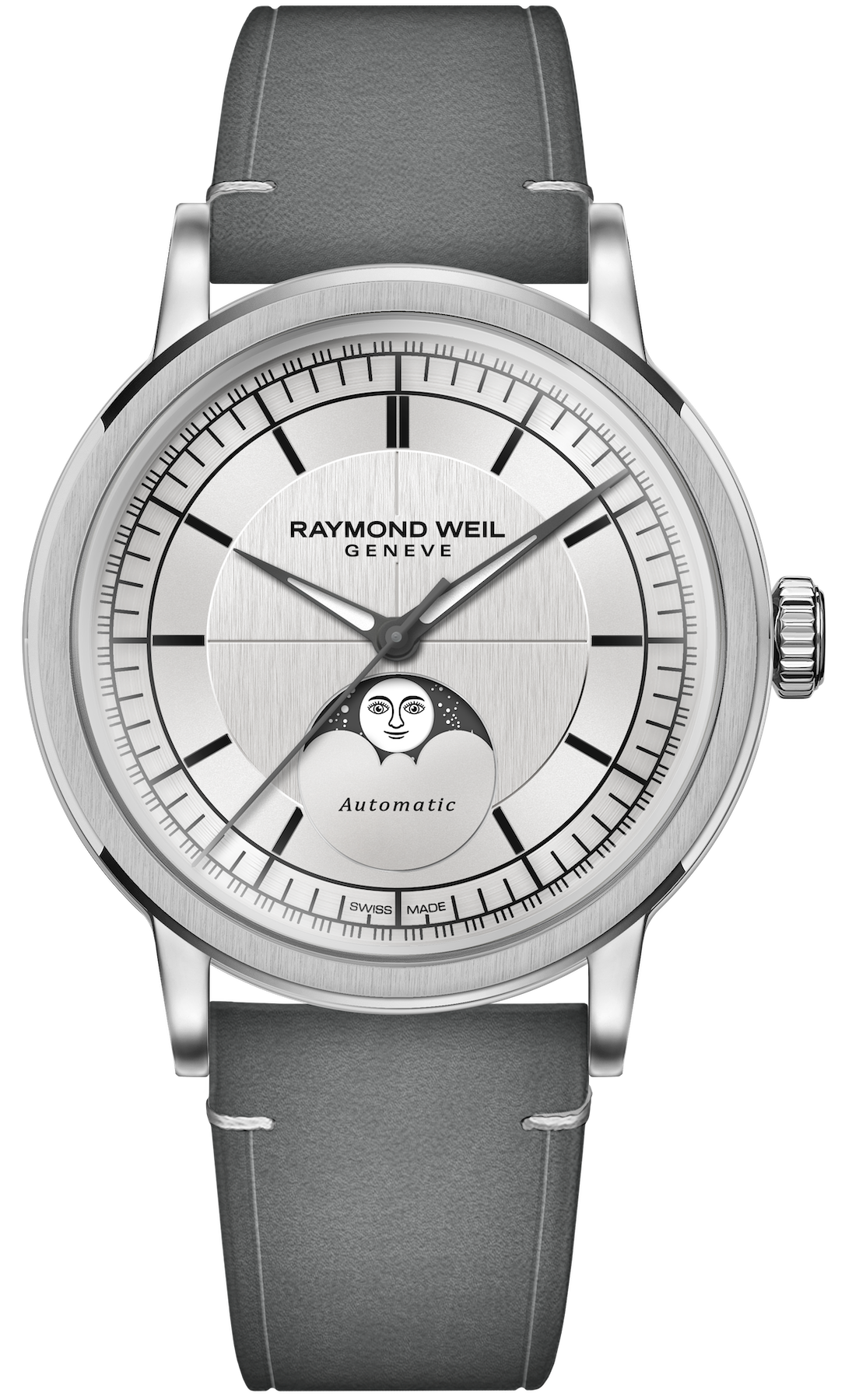 Raymond Weil Millesime Moon Phase 39.5mm Watch 2945-STC-65001 Watch ...