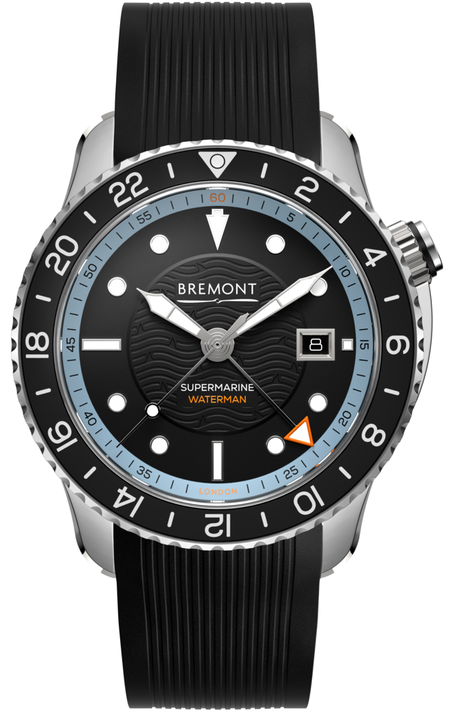 Bremont Waterman Apex II GMT Rubber Limited Edition D W-APEXII-BKR-S ...