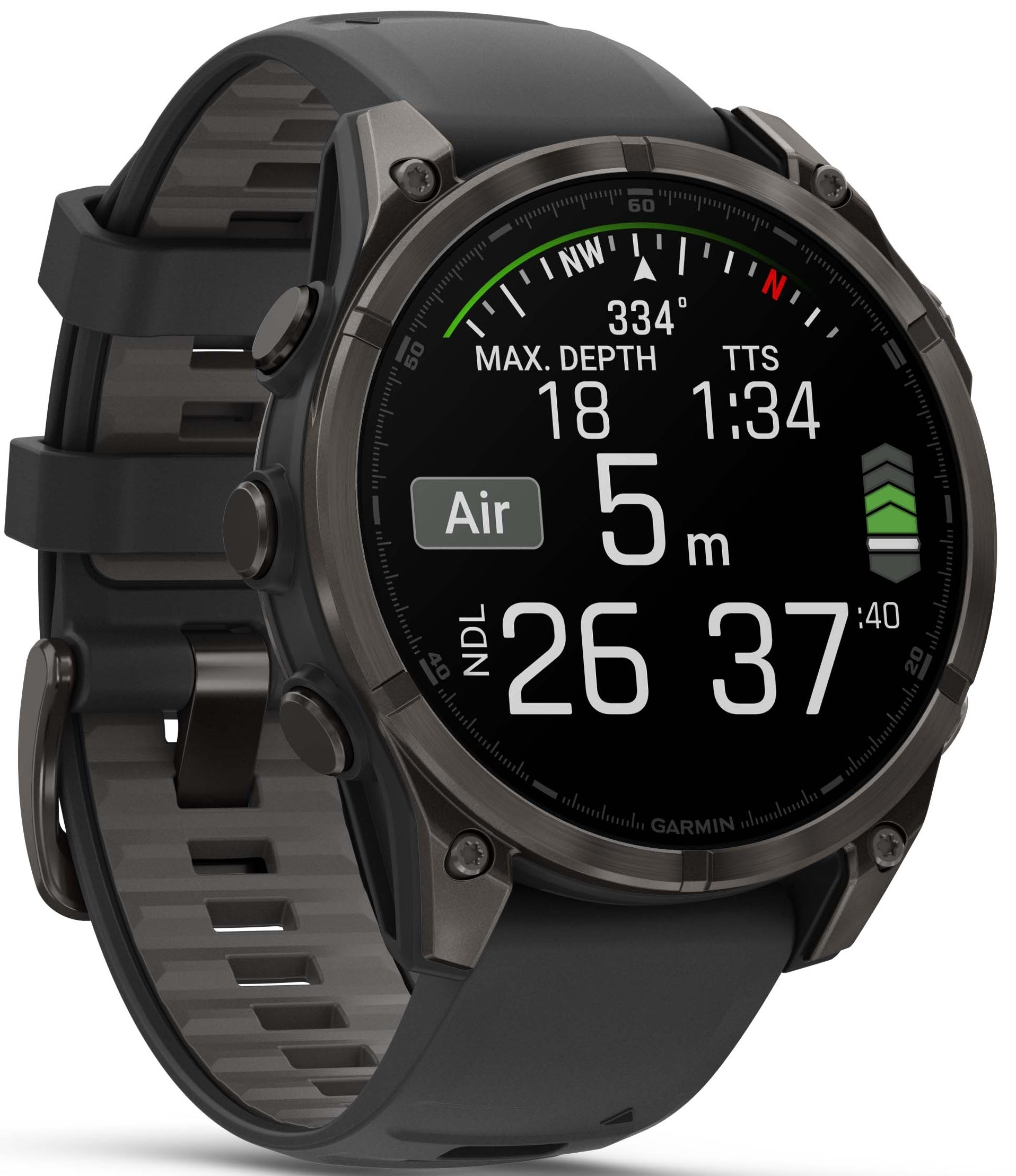 Garmin Fenix 8 47mm Sapphire AMOLED Carbon Grey DLC titanium Black ...