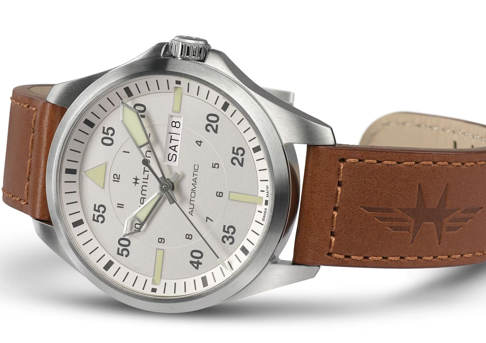 Hamilton Khaki Aviation Pilot Day Date Auto H64635550 Watch | Jura Watches