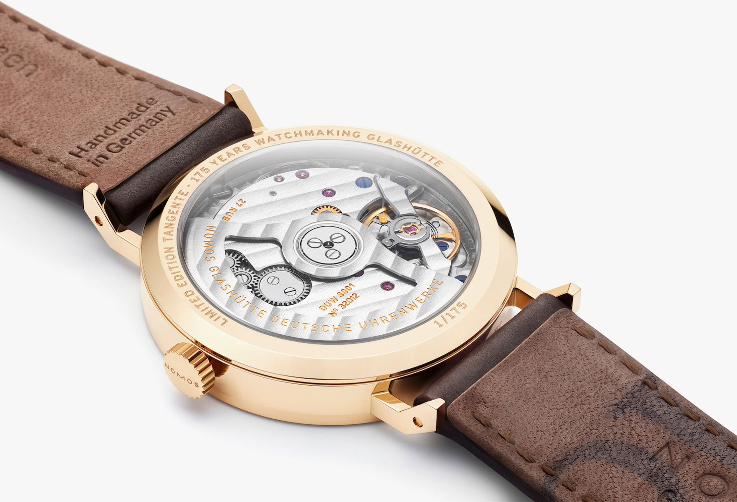 Nomos Glashutte Tangente Rose Gold Neomatik Sapphire Crystal Limited ...