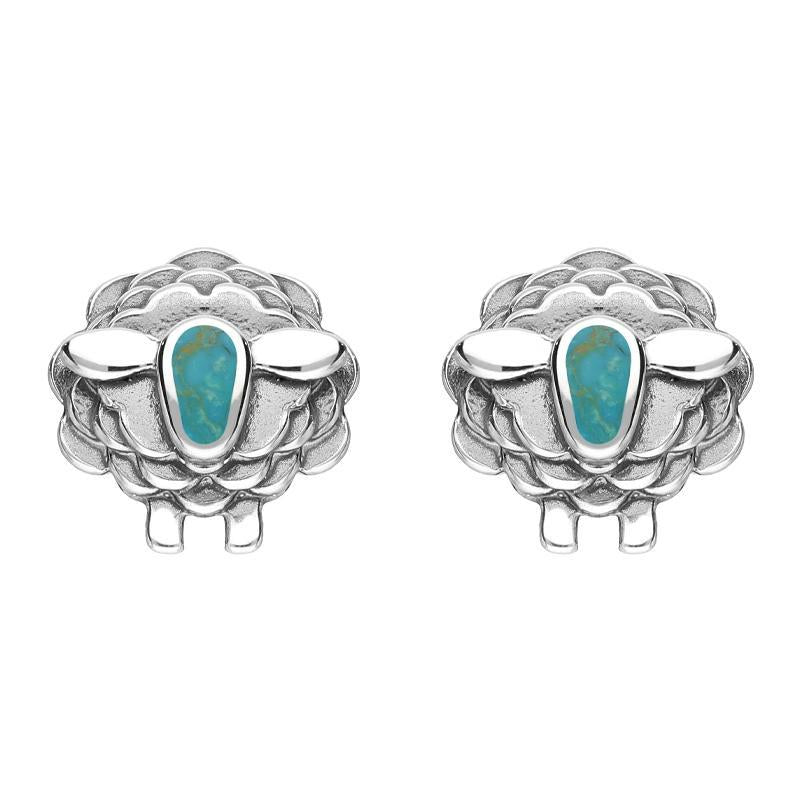 Sterling Silver Turquoise Sheep Two Piece Set S205 Gift Set | Jura Watches