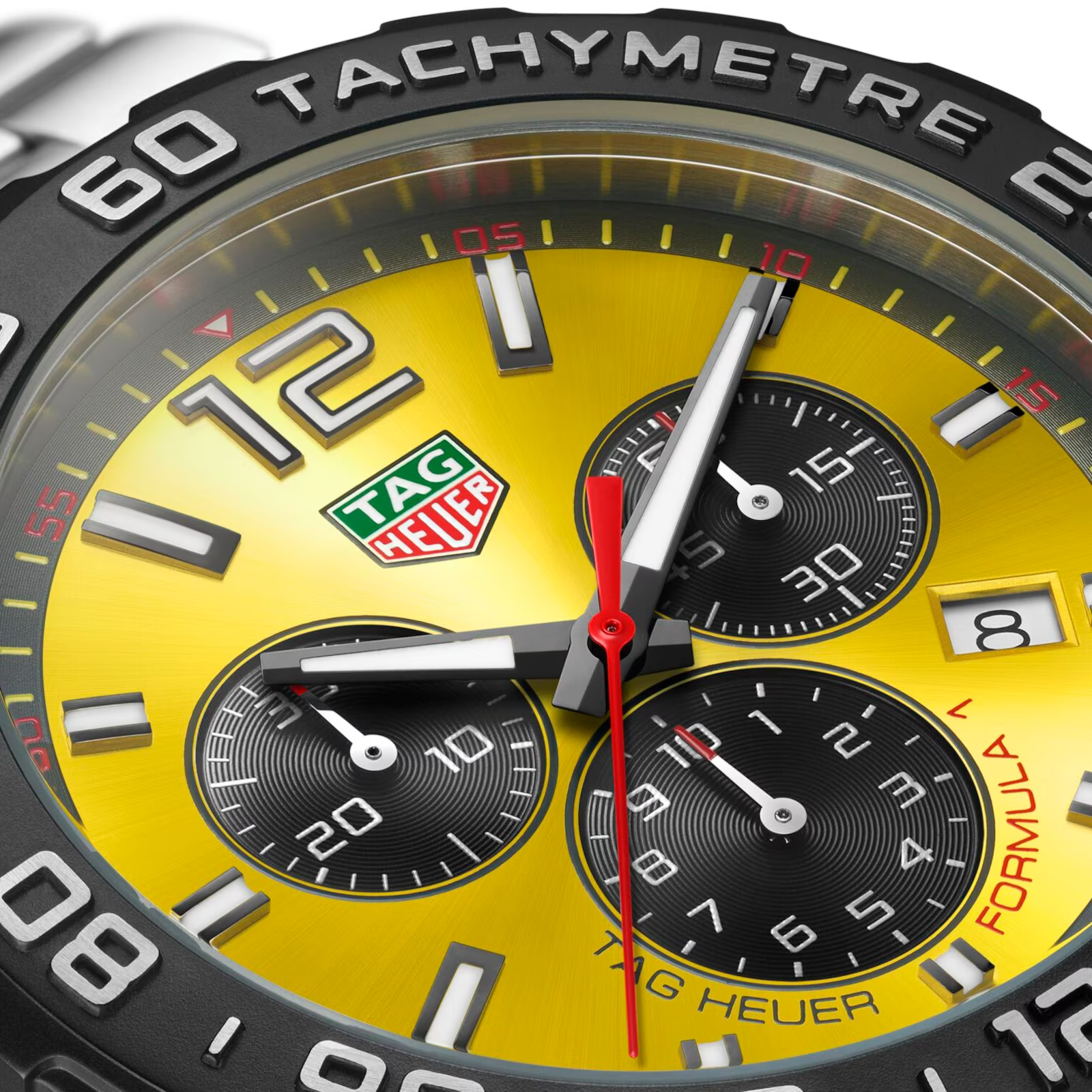 TAG Heuer Formula 1 Chronograph Yellow Bracelet Watch CAZ101AM.BA0842 ...