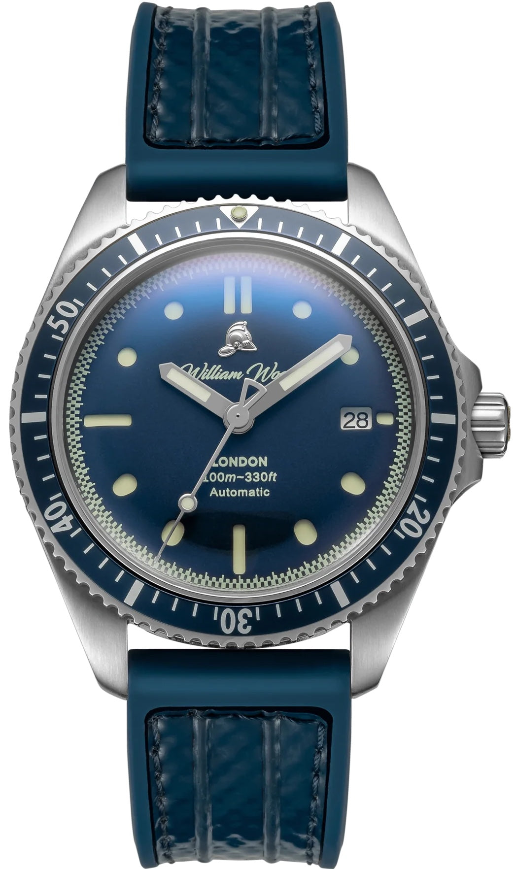 William Wood Valiant Blue Fire Hose WWVB01 Blue Fire Hose Watch | Jura ...