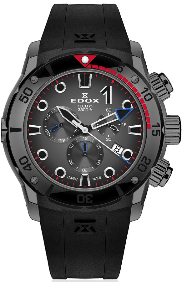 Edox CO-1 Chrono Quartz Titanium Watch 10242 TINGNR GIDNR Watch | Jura ...
