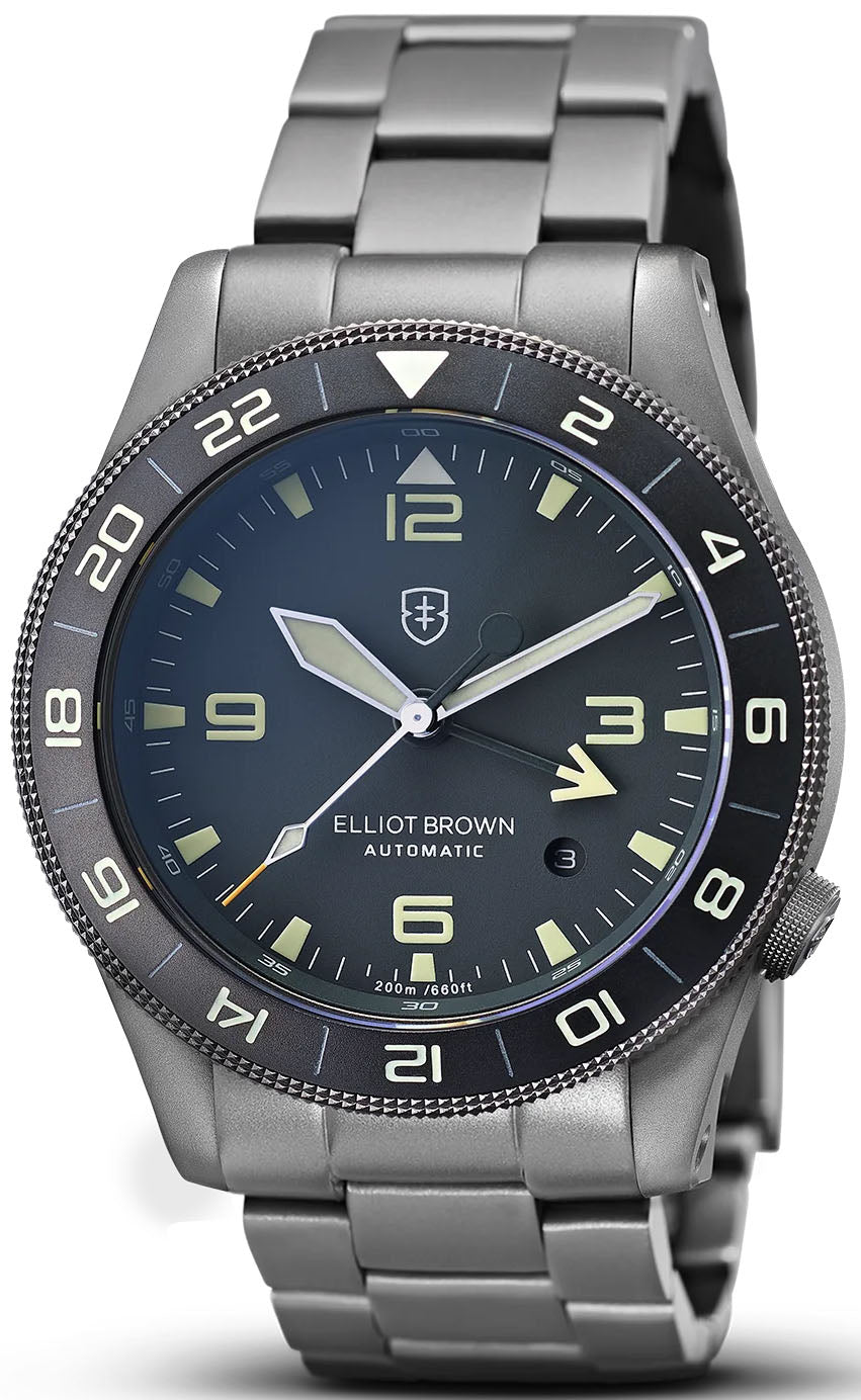 Elliot Brown Holton Automatic GMT Bracelet 101-A23-B13 Watch | Jura Watches