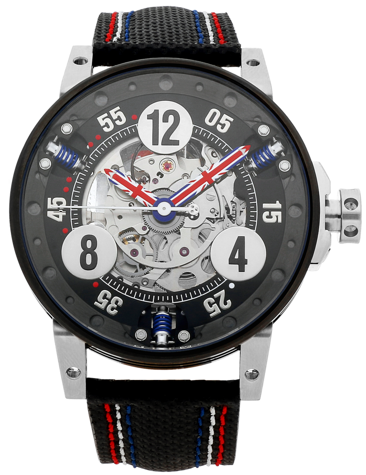 B.R.M. Watches V6-44 Skeleton UK Flag Limited Edition V6-44-SA-SQ ...