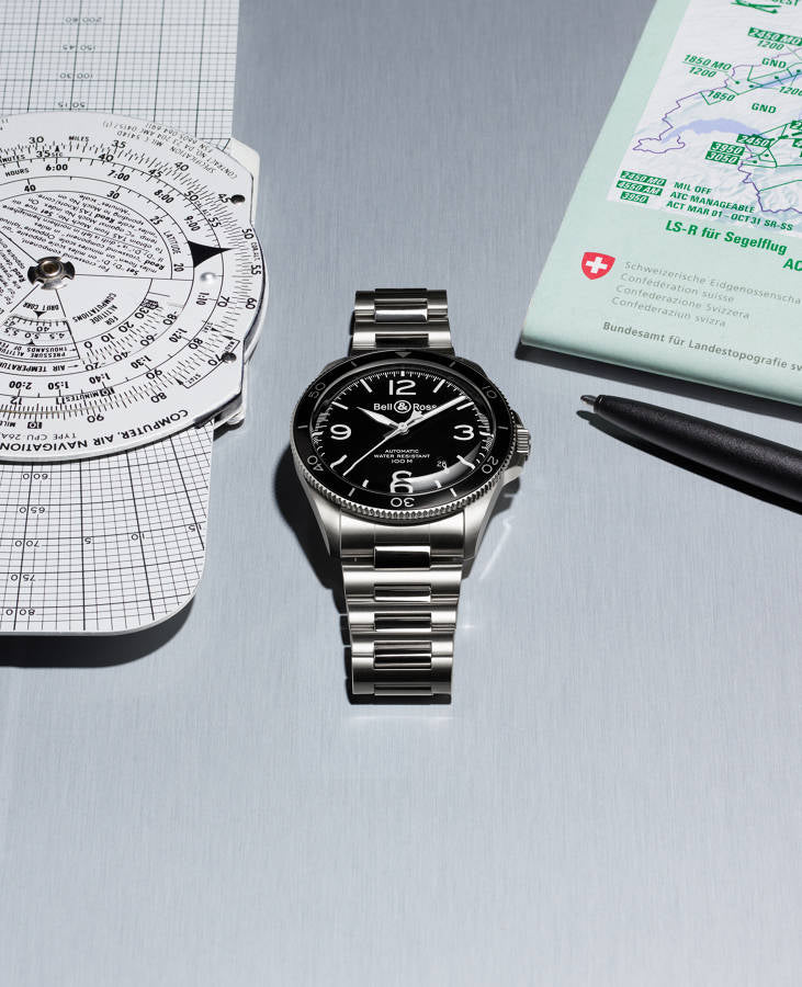 Bell & Ross Watch Vintage BR V2-92 Black Steel BRV292-BL-ST/SST Watch ...