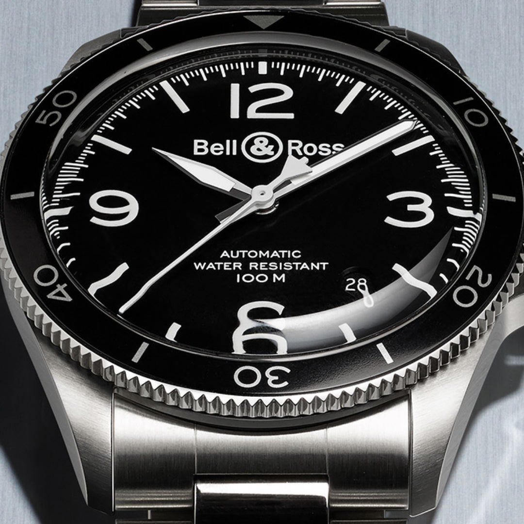 Bell & Ross Watch Vintage BR V2-92 Black Steel BRV292-BL-ST/SCA Watch ...