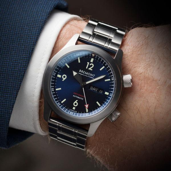 Bremont Watch U2 Blue Bracelet U-2/BL/BR Watch | Jura Watches