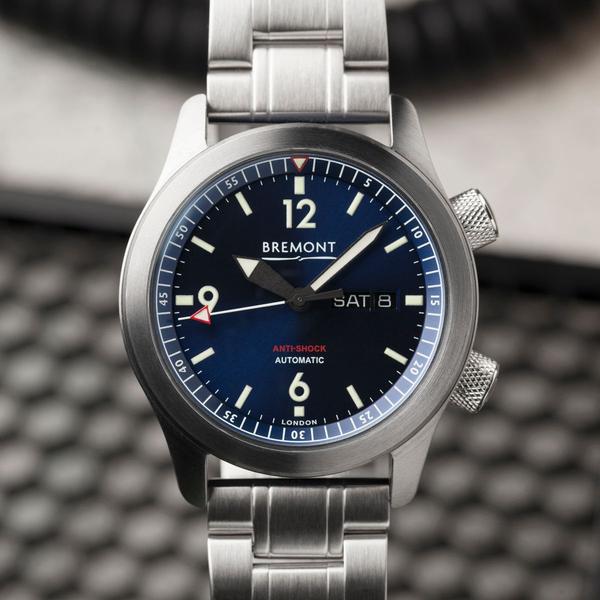 Bremont Watch U2 Blue Bracelet U-2/BL/BR Watch | Jura Watches