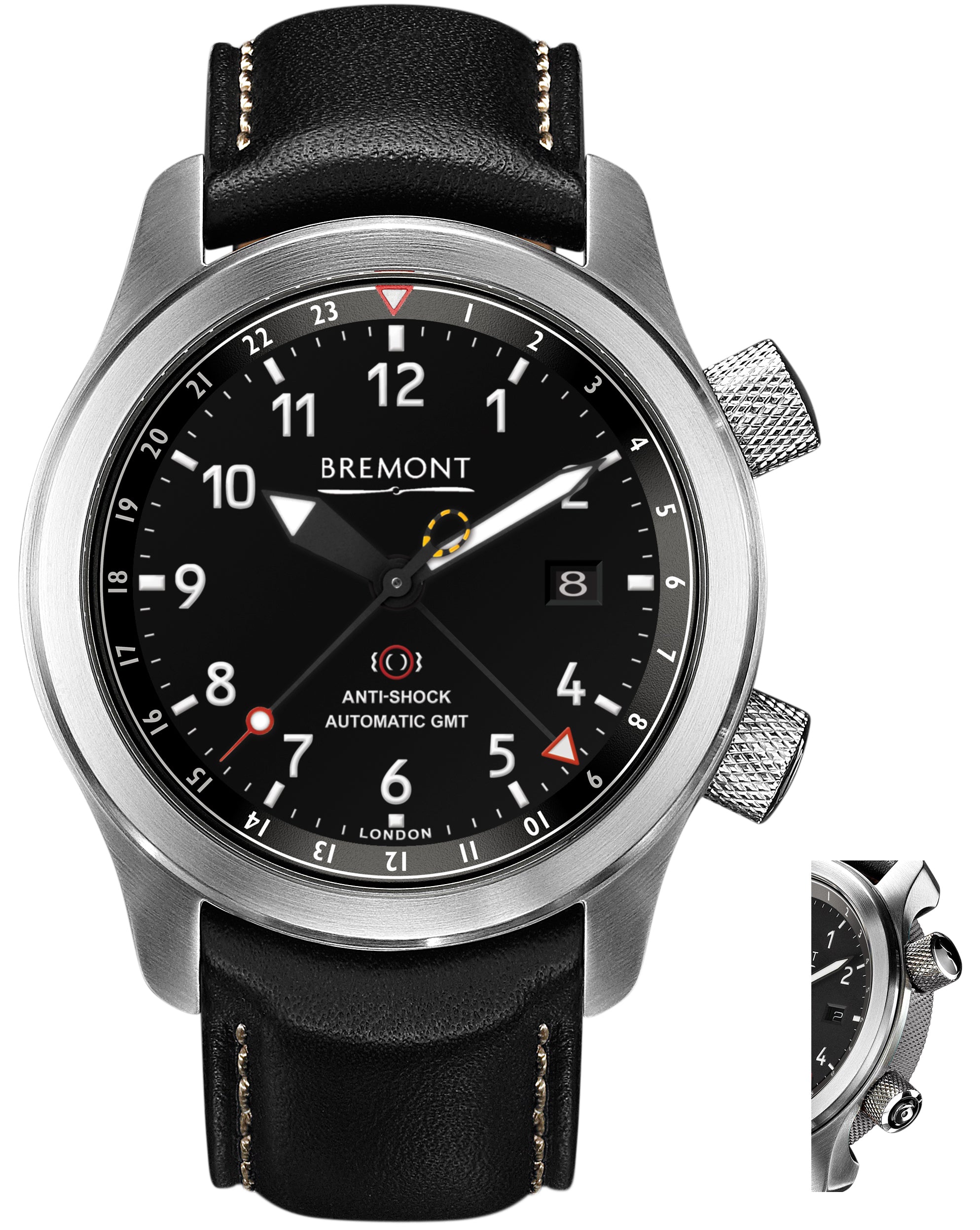 Bremont Martin Baker MBIII GMT Anthracite MBIII/AN/R Watch | Jura Watches