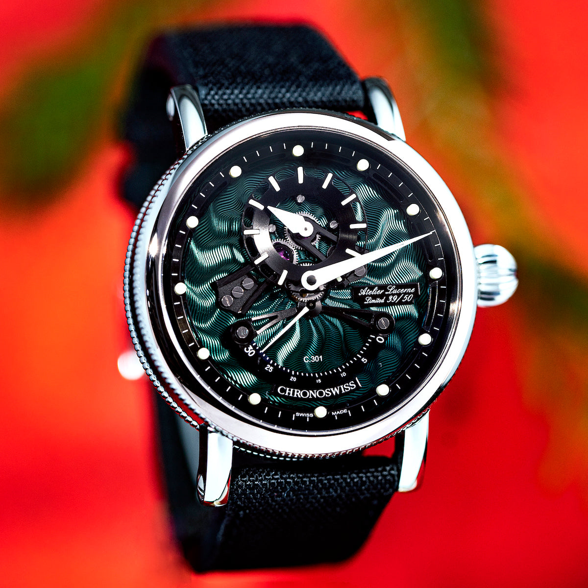 Chronoswiss Watch Open Gear ReSec Jungle Limited Edition CH-6923-DGRBK Watch | Jura Watches