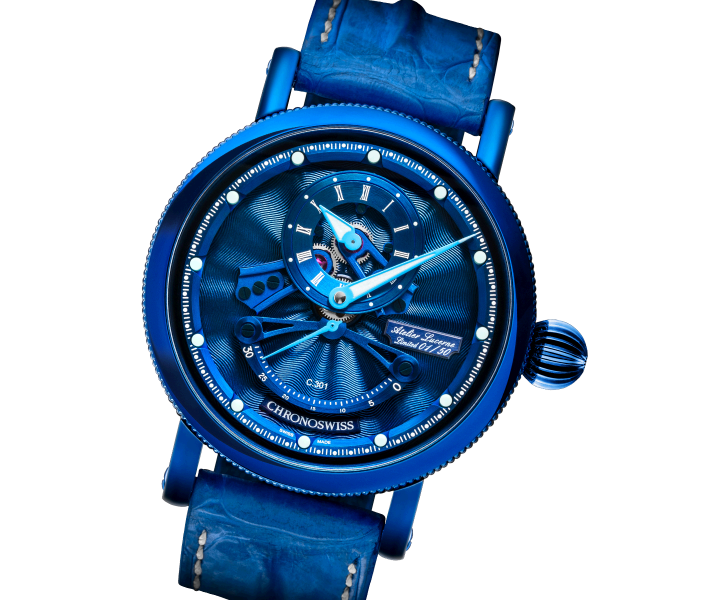 Chronoswiss Watch Flying Grand Regulator Open Gear ReSec Limited Edition D CH-6926-BLBL Watch ...