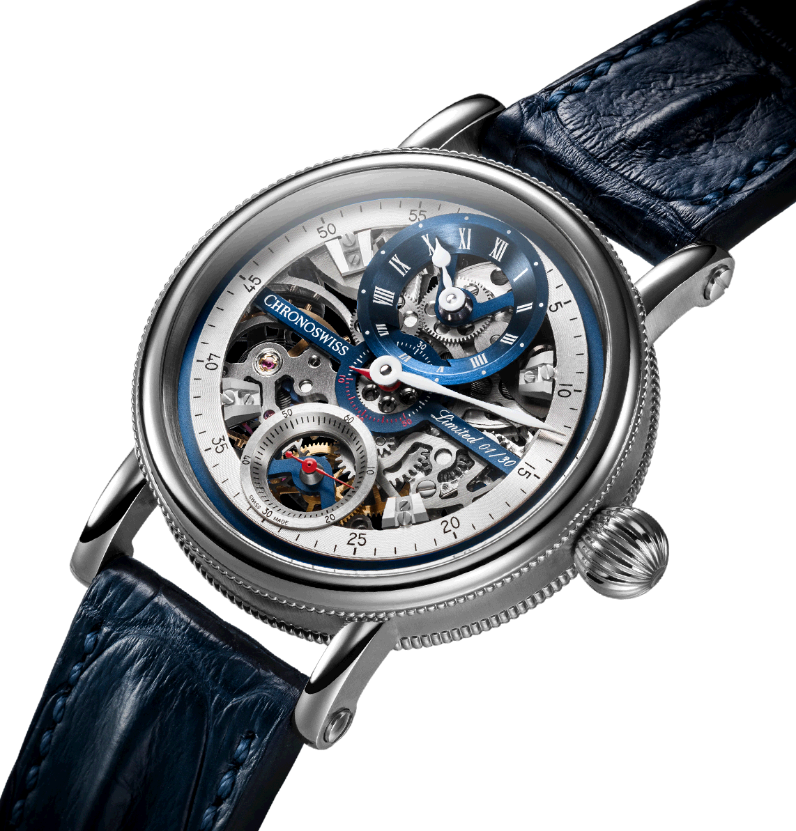 Chronoswiss Watch Flying Grand Regulator Skeleton CH-6723S-BLSIB Watch | Jura Watches
