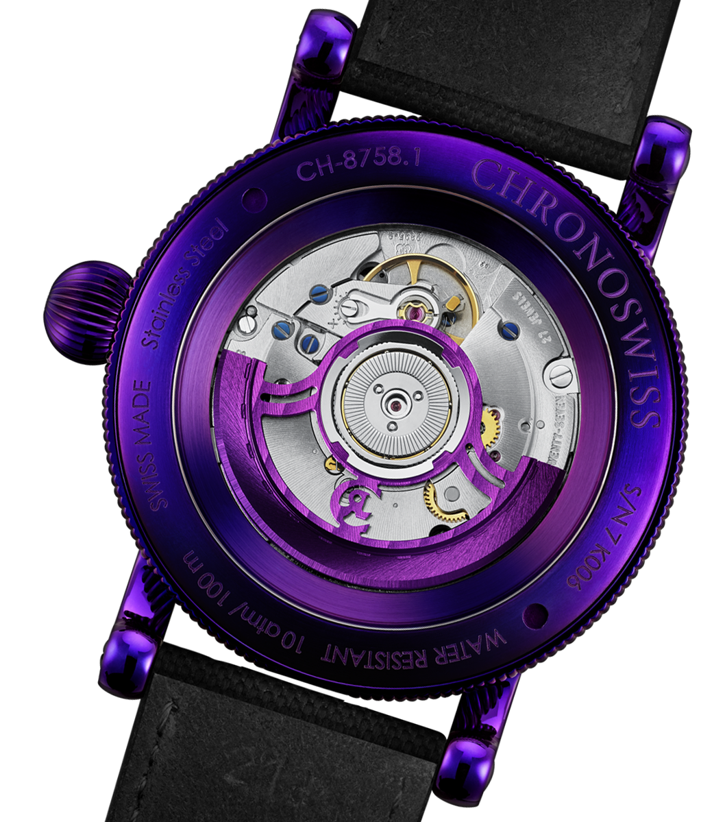 Chronoswiss Watch Flying Regulator Open Gear Purple Haze Limited Edition CH-8758.1-PUBK Watch ...