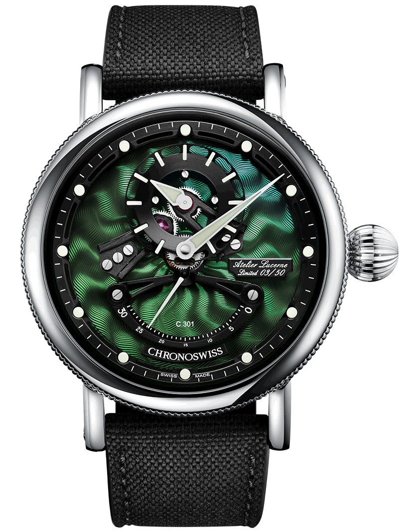 Chronoswiss Watch Open Gear ReSec Jungle Limited Edition CH-6923-DGRBK Watch | Jura Watches