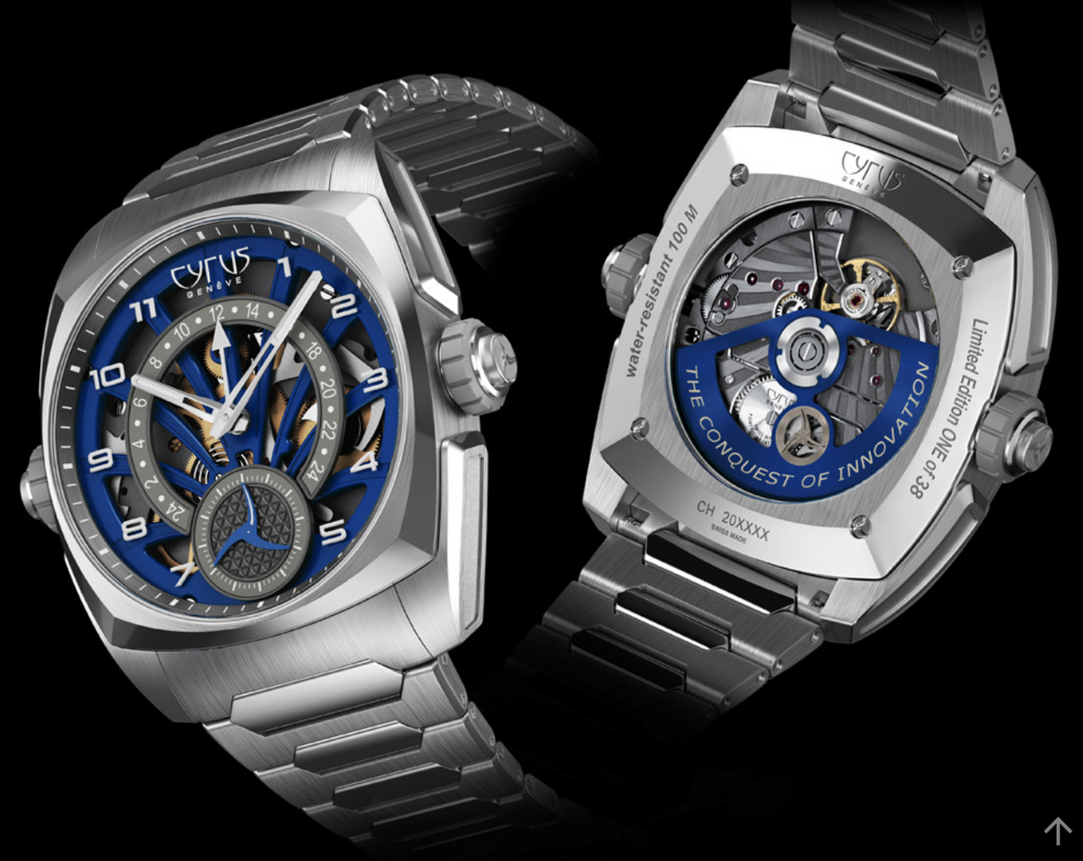 Cyrus Klepcys GMT Ocean Blue Bracelet Limited Edition Watch 539.507.TTM ...