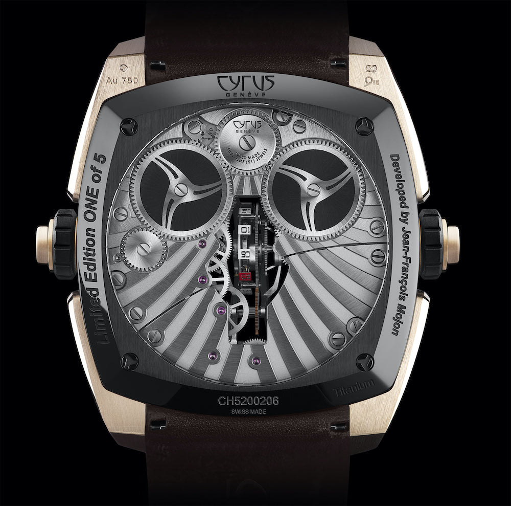 Cyrus Watch Klepcys Vertical Tourbillon Black Rose Gold Limited Edition ...