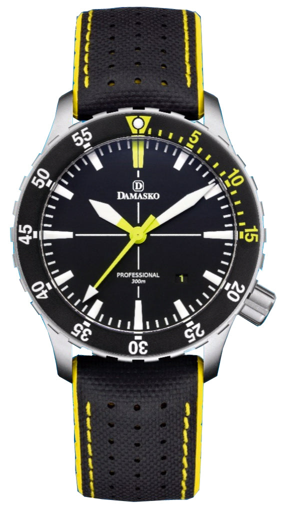 Damasko Watch DSub1 Leather Rubber Yellow DSub1 Leather Rubber Yellow Watch | Jura Watches