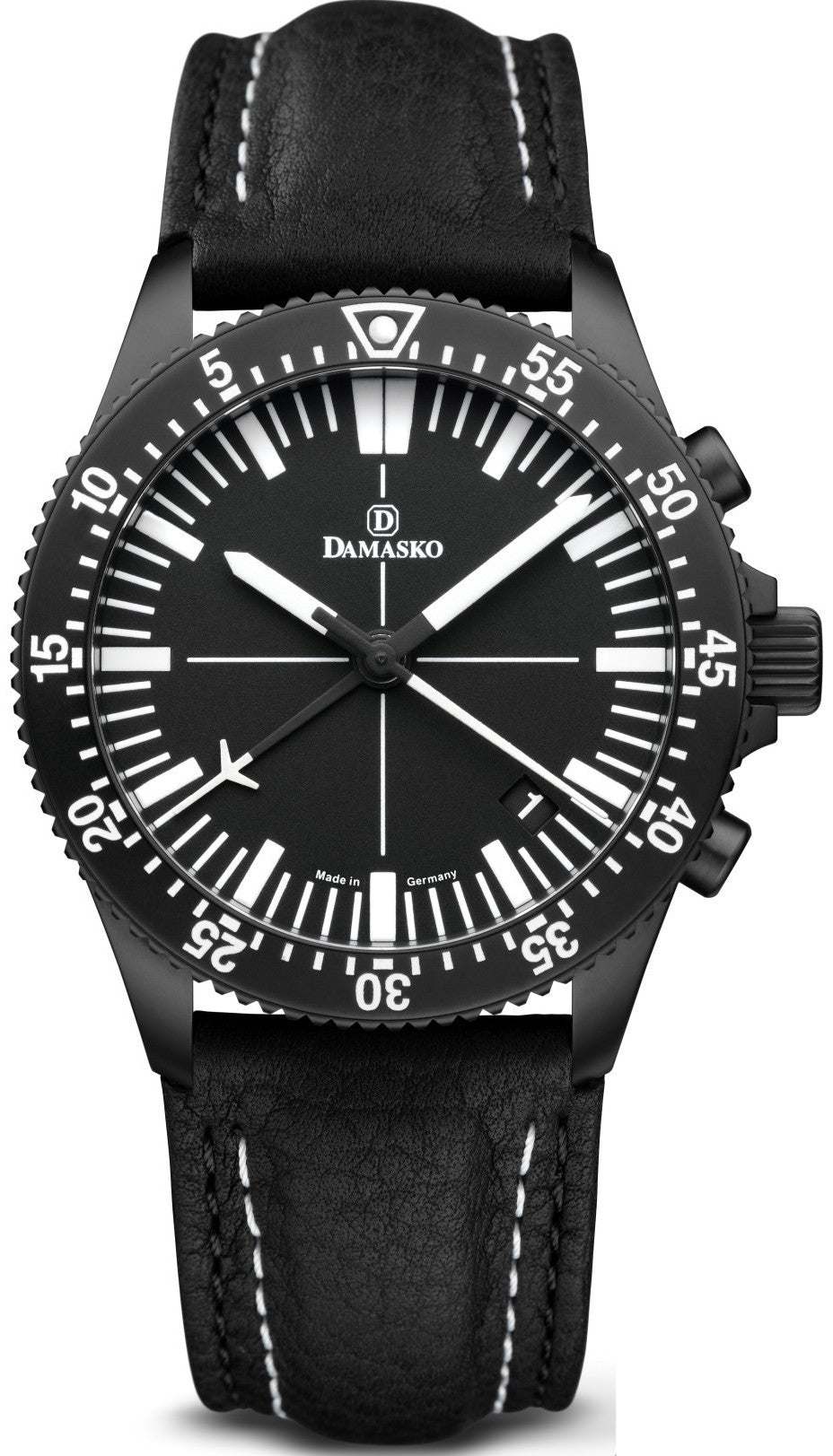 Damasko Watch DC82 Black Leather Pin D DC 82 Black Leather Pin Watch ...