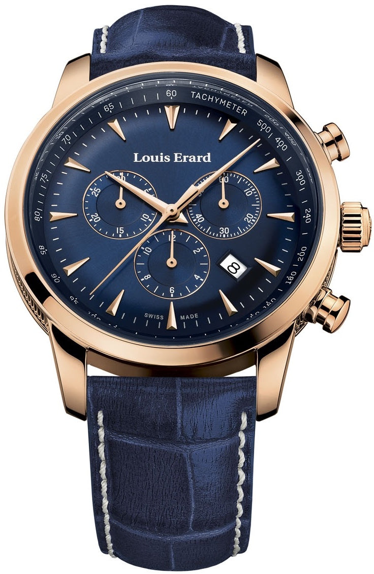 Louis Erard Watch Heritage Quartz Chrono 13900PR15.BDC102 Watch | Jura ...