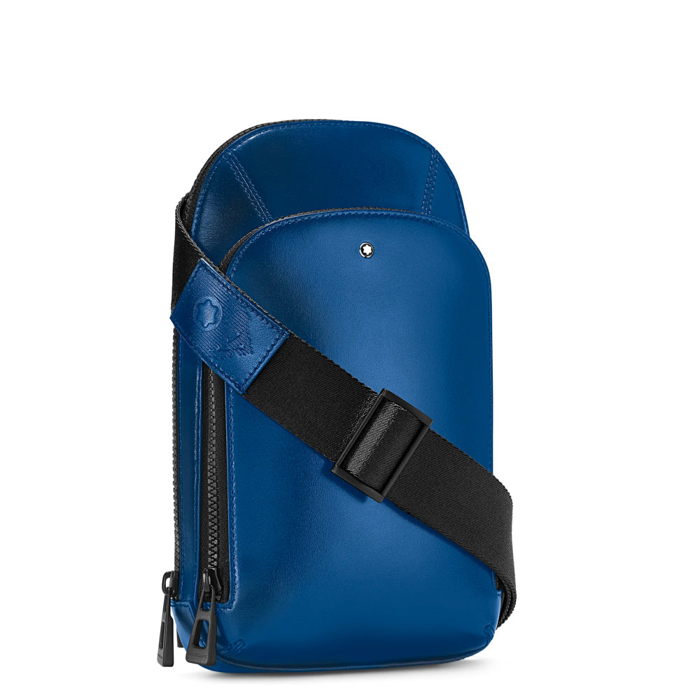 Montblanc Sling Bag Glossy Leather Extreme 2.0 Blue 129683 Travel Bag ...
