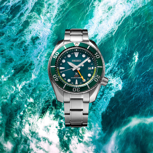 Seiko Prospex Seascape Sumo Solar GMT Diver Watch D SFK003J1 Watch ...