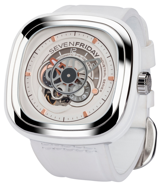 SevenFriday Watch White P1B/02 Bright Limited Edition P1B/02 Bright ...