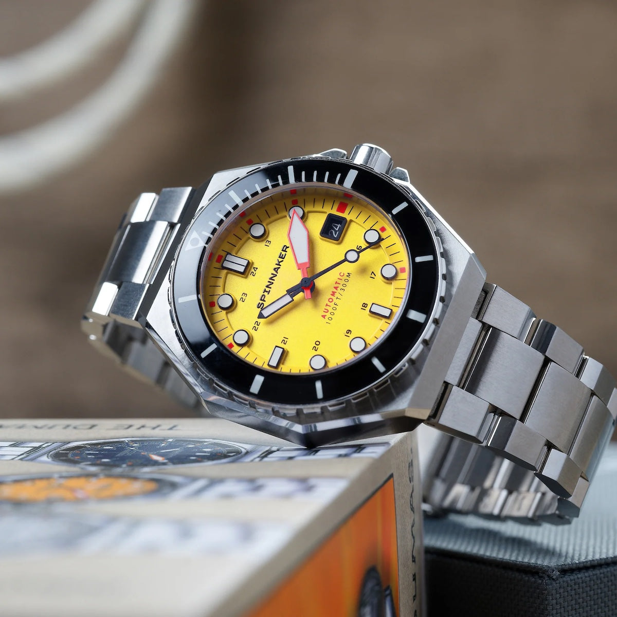 Spinnaker Dumas Inkdial Hornet Yellow Limited Edition SP-5081-II Watch ...