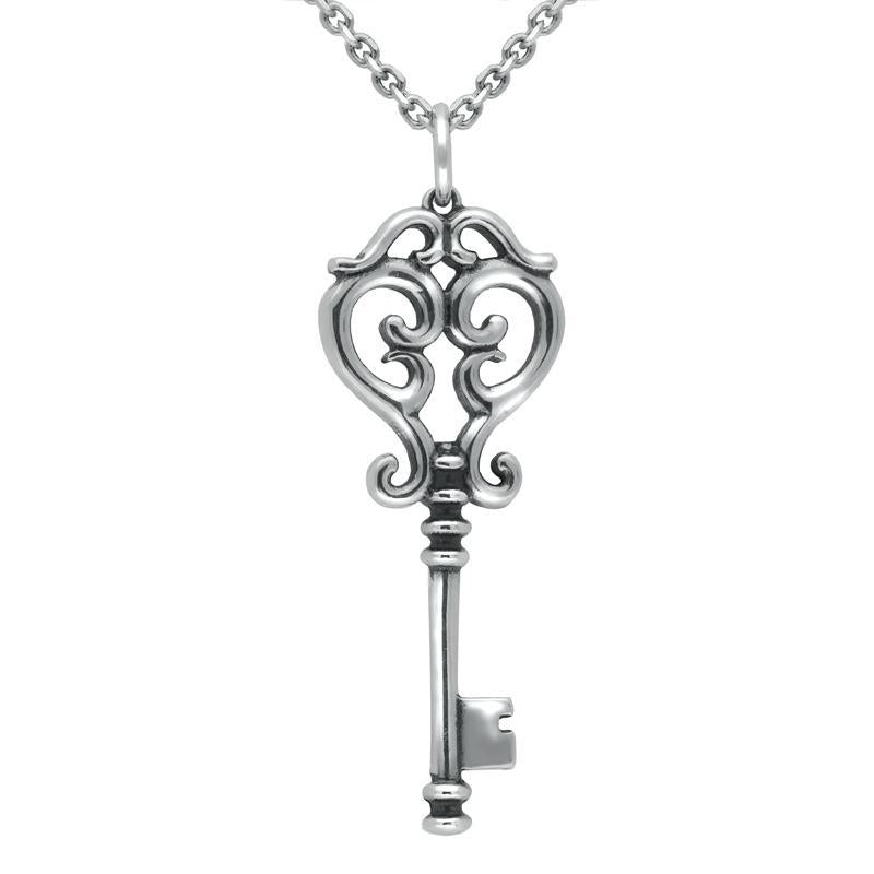 Sterling Silver Alice in Wonderland Large Key Necklace P2438 Necklace ...