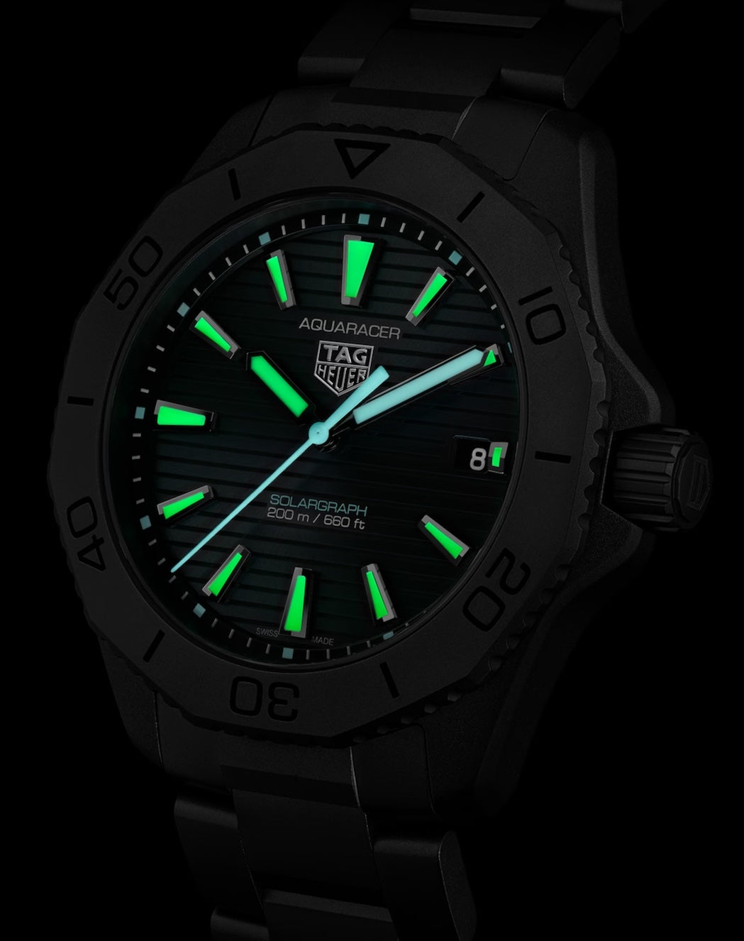 TAG Heuer Aquaracer Professional 200 Solargraph Watch WBP1180.BF0000 ...