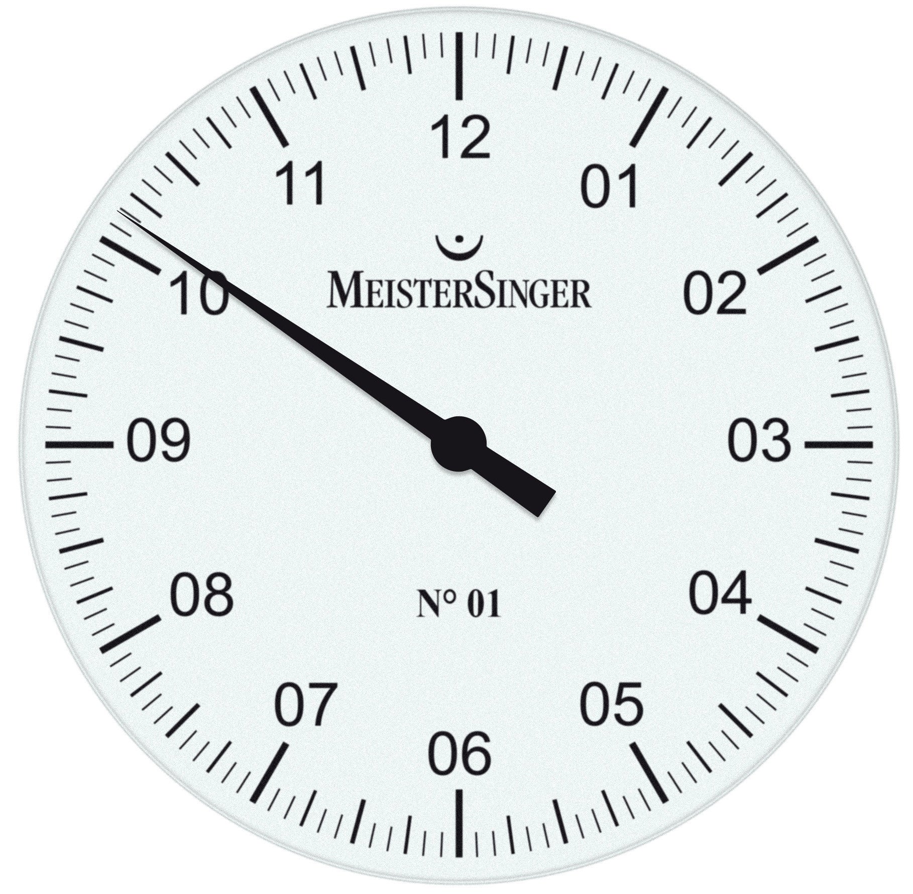 MeisterSinger Wall Clock 35cm White WU01 Watch | Jura Watches