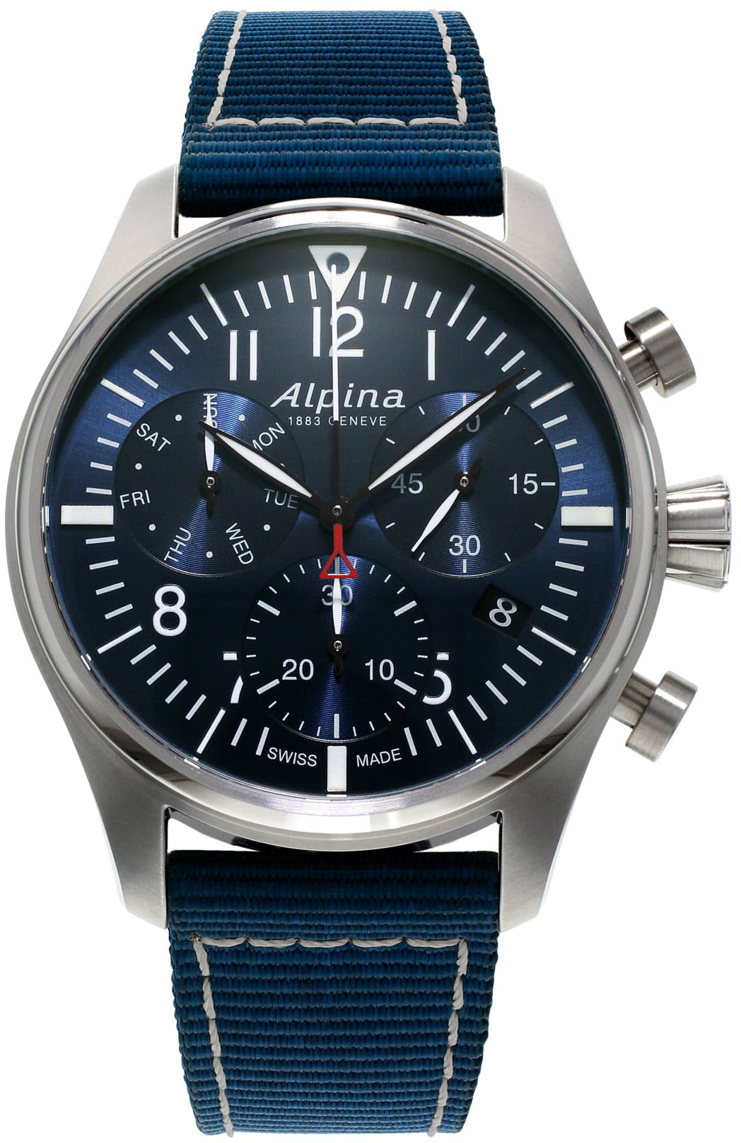 Alpina Watch Startimer Pilot Chronograph Quartz D AL-371NN4S6 Watch ...