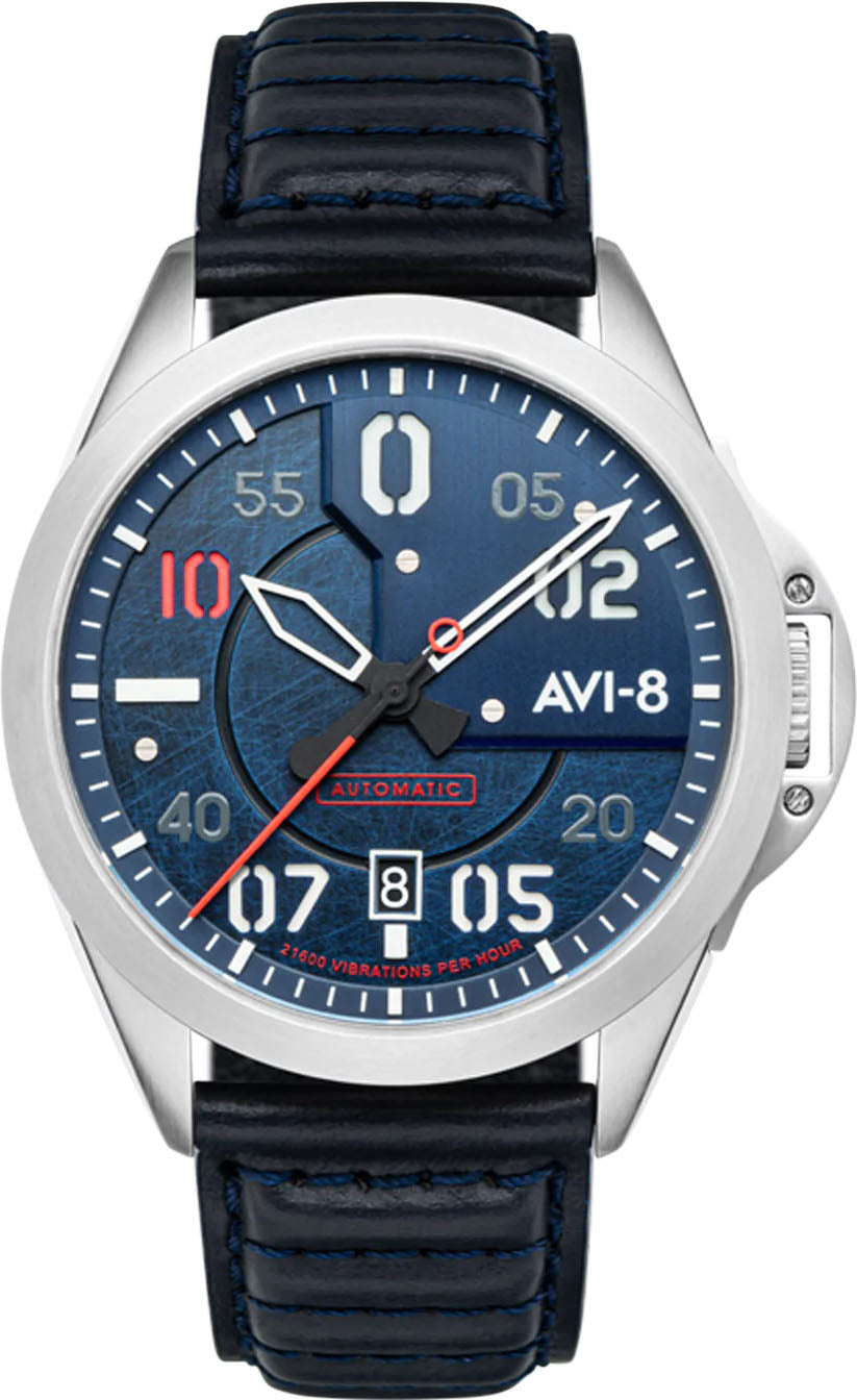 AVI-8 Watch P-51 Mustang Hitchcock Automatic Cooperstown AV-4086-02 ...