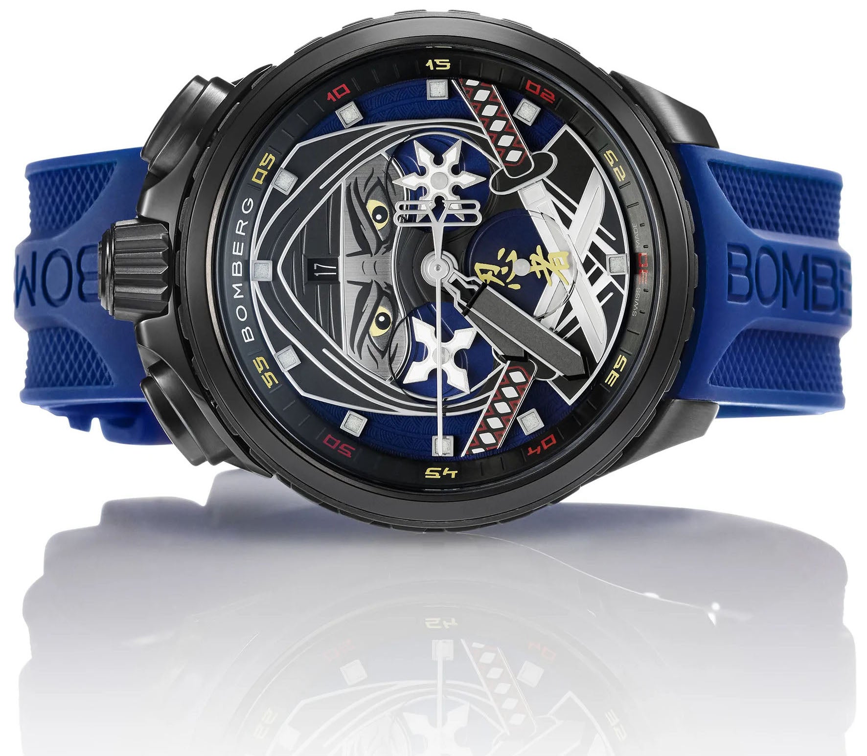 Bomberg Bolt-68 Ninja Blue Limited Edition Watch BS45CHPBA.069-2.12 ...