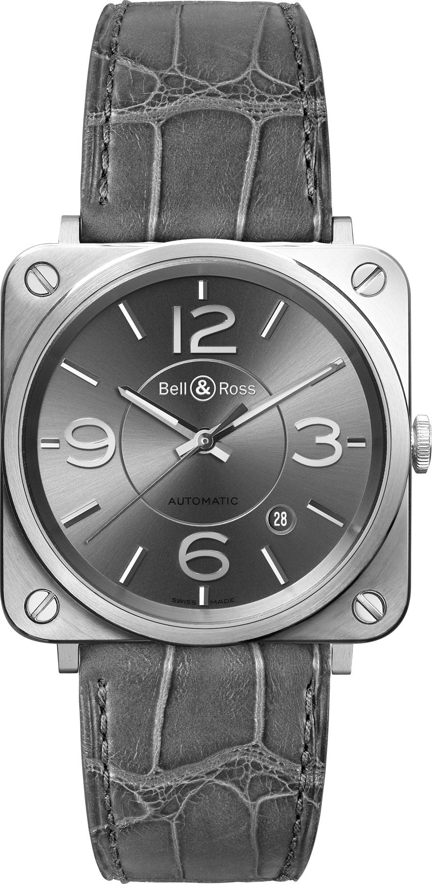 Bell & Ross Watch BRS Officer Ruthenium BRS92-RU-ST/SCR Watch | Jura ...