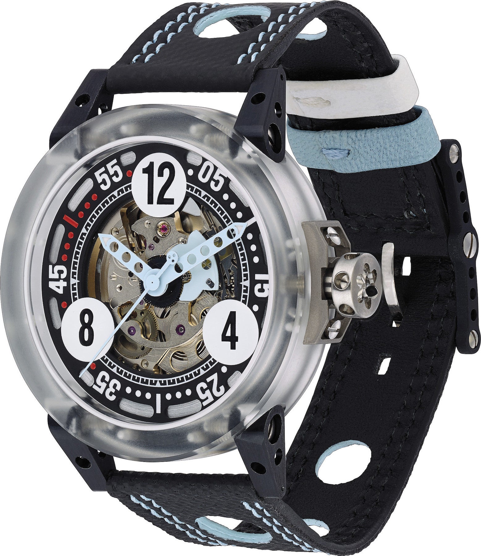 B.R.M Watch V6-44 Makrolon Light Blue Hands V6-44-MK-ABL Watch | Jura ...