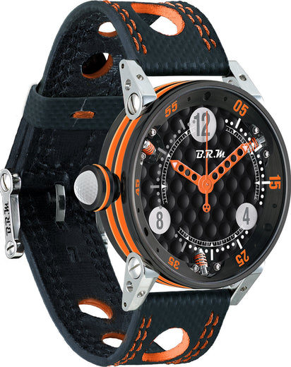 B.R.M Watch Golf Master Ladies Orange Hands GF7-38-SA-N-AO Watch | Jura ...