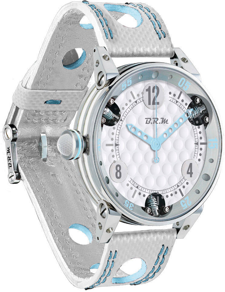 B.R.M Watch Golf Master Mens Light Blue Hands GF6-44-SA-ABLC PVMR Watch ...