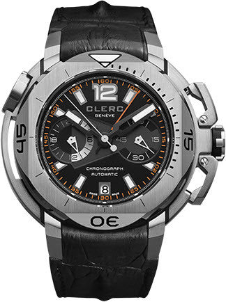 Clerc Watch Hydroscaph LE Central Chrono CHY-157 Black Watch | Jura Watches
