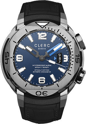 Clerc Watch Hydroscaph H1 Auto H1-1.9R.3 Blue Watch | Jura Watches