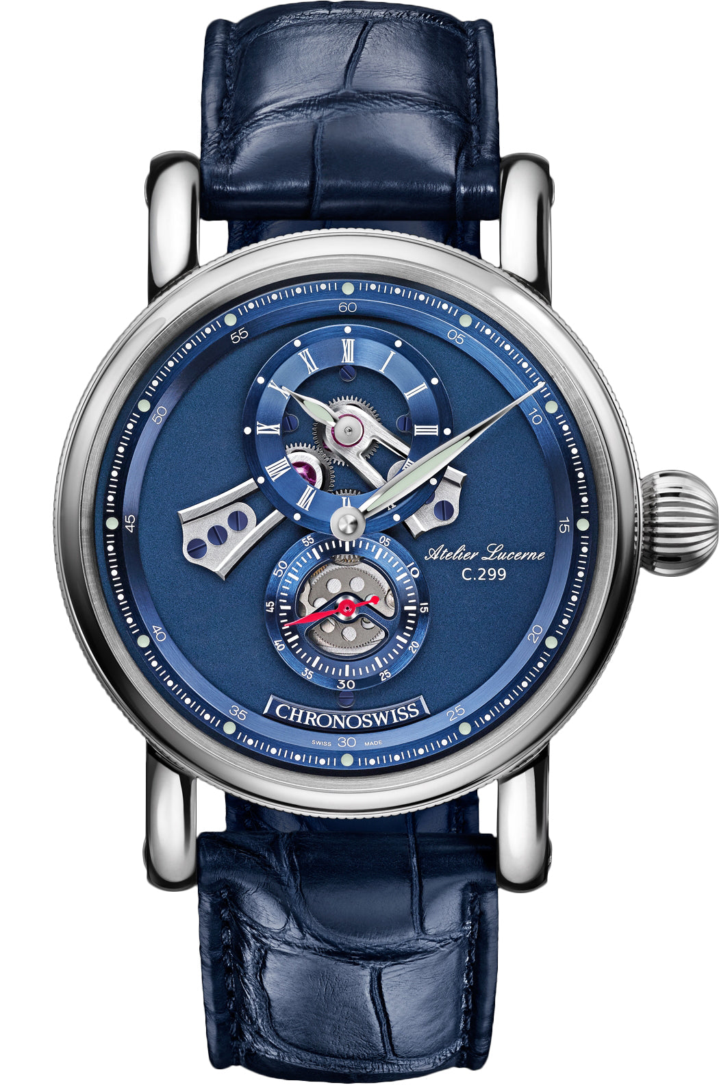 Chronoswiss Watch Flying Regulator Open Gear CH-8753-BLBL Watch | Jura Watches