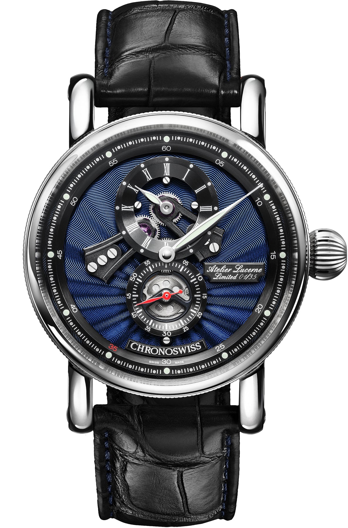 Chronoswiss Watch Flying Regulator Open Gear Limited Edition CH-8753-BLBK Watch | Jura Watches