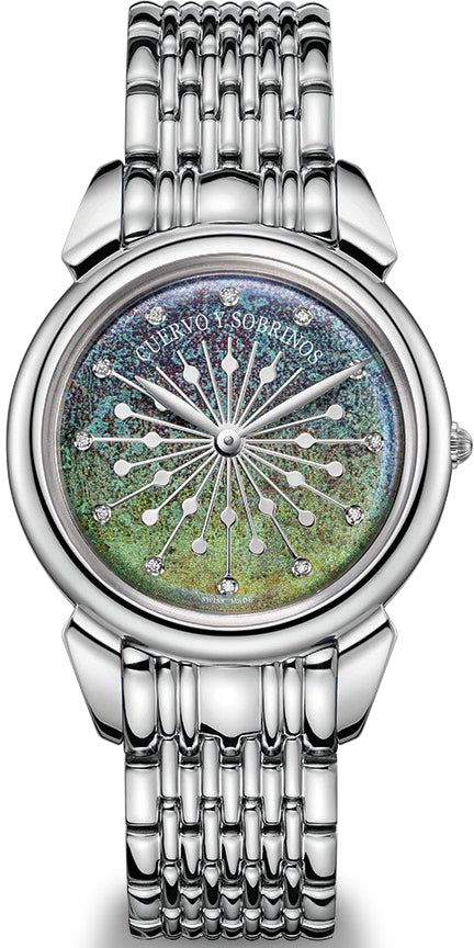 Cuervo y Sobrinos Watch Senora Sol Y Estrellas 3112B.1SEV Watch | Jura ...