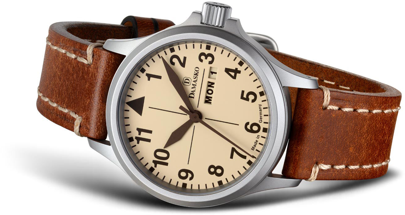 Damasko Watch DA 20 Vintage Liberty Pin DA 20 Leather Liberty Pin Watch ...