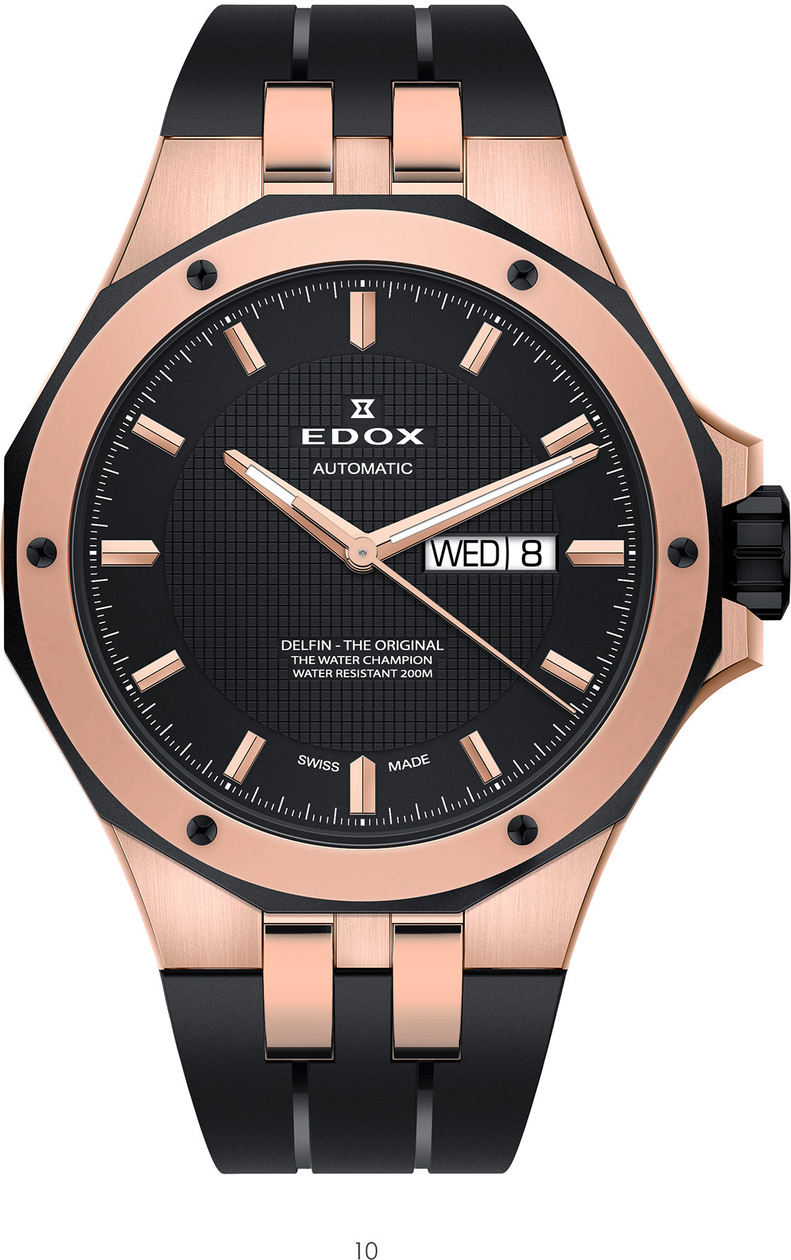 Edox Watch Delfin Automatic Day Date 88005 357RNCA NIR Watch | Jura Watches