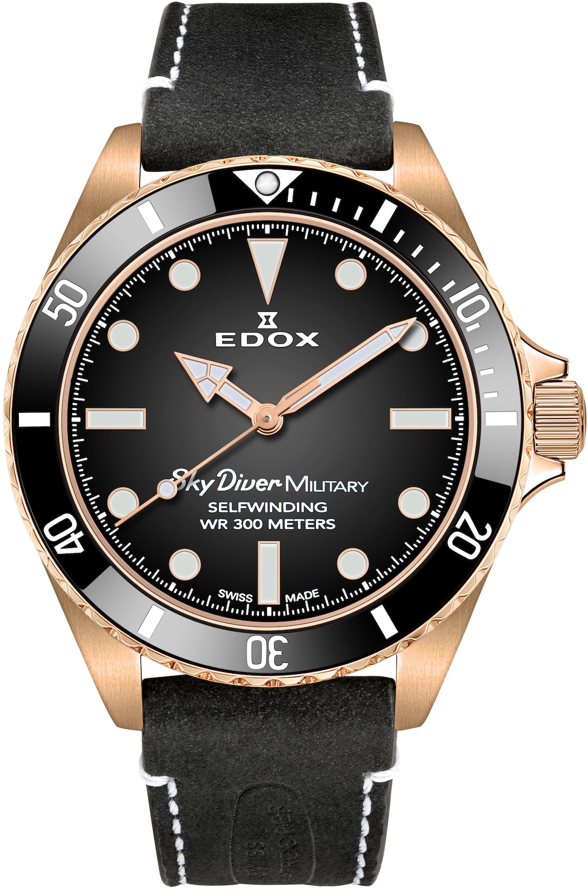 Edox Watch Skydiver Military Limited Edition 80115 BRZN NDR Watch ...