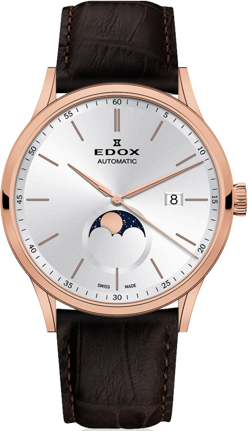 Edox Watch Les Vauberts Moon Phase 80500 37R AIR Watch | Jura Watches